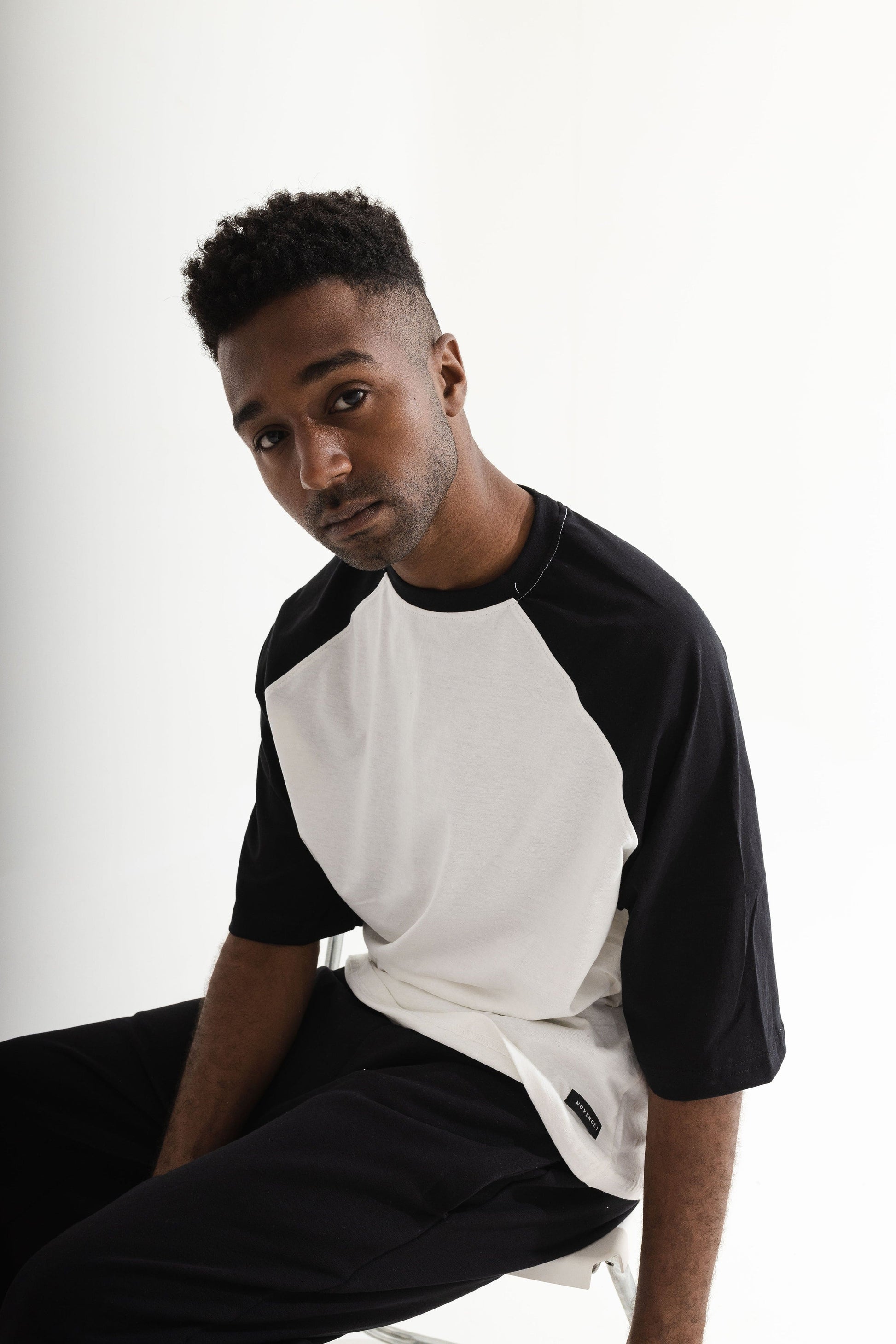 Baseball black oversized t-shirt – Novencci