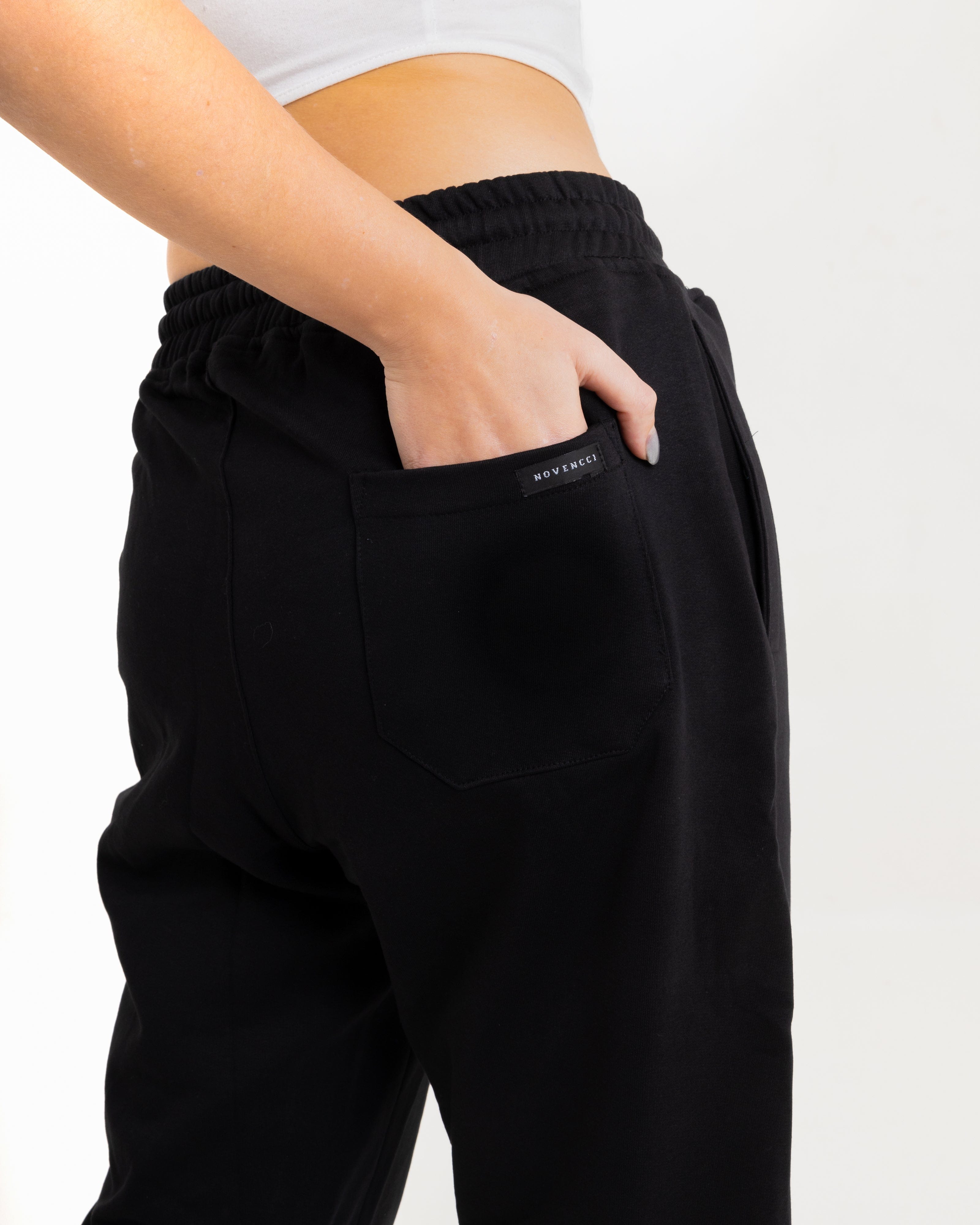 Basic Black Sweatpants – Novencci EG