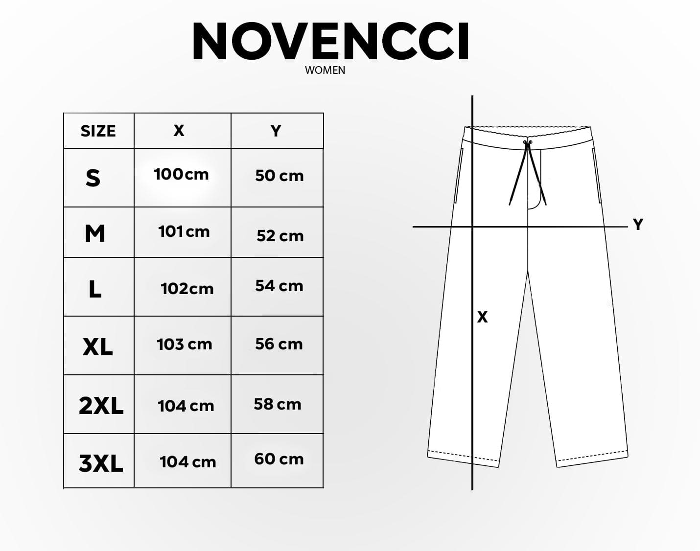 Wide-leg basic black pants – Novencci